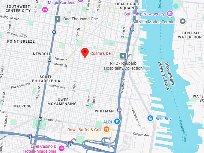 16. cosmi's deli map