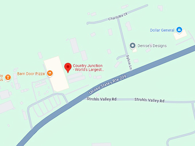 16. country junction world's largest general store map