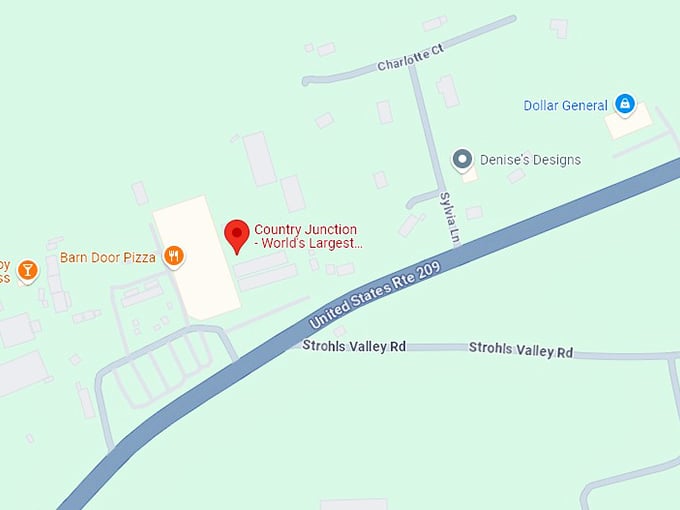 16. country junction world's largest general store map