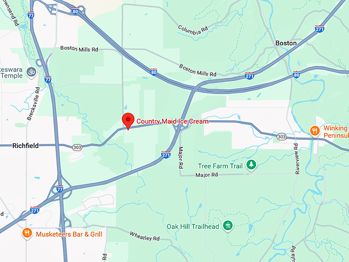 16. country maid ice cream map