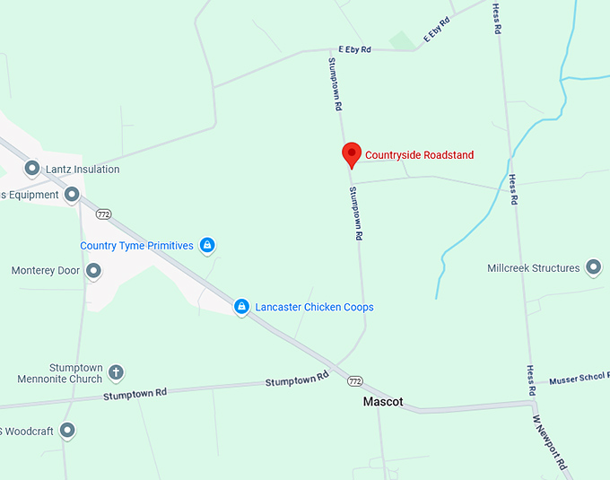 16. countryside roadstand map