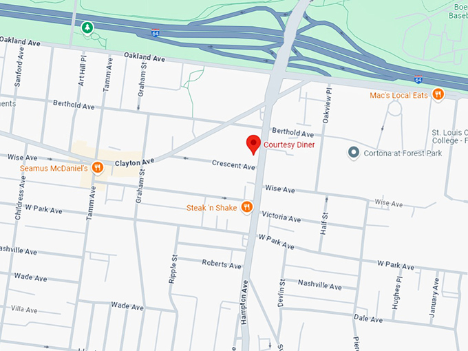 16. courtesy diner map