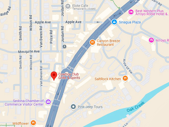 16. cowboy club grille & spirits map