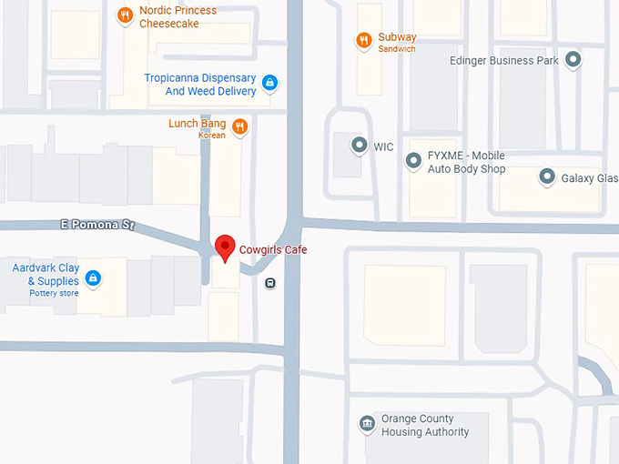 16. cowgirls cafe map