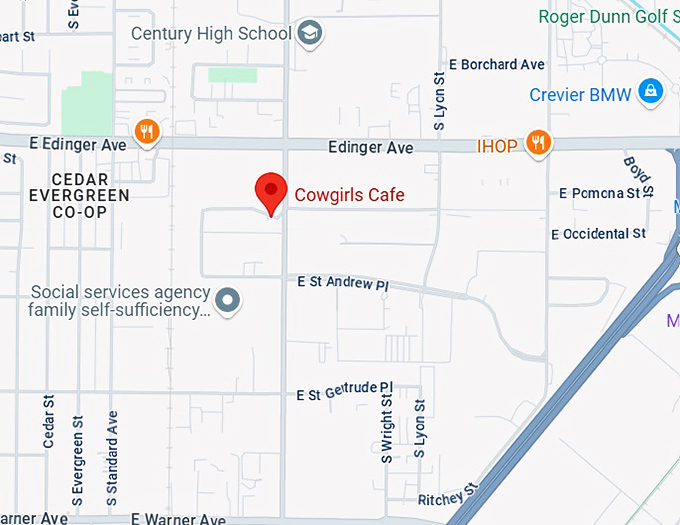 16. cowgirls cafe map