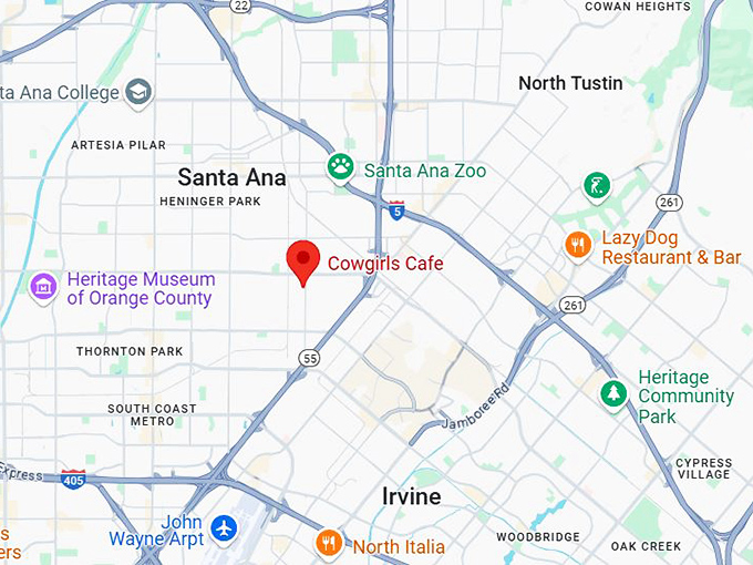 16. cowgirls cafe map