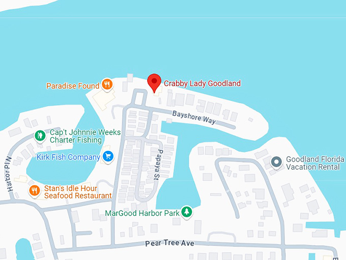 16. crabby lady goodland map