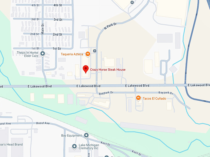 16. crazy horse steak house map