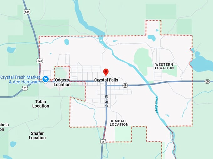 16. crystal falls map