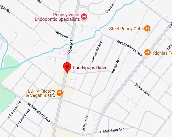 16. daddypops diner map