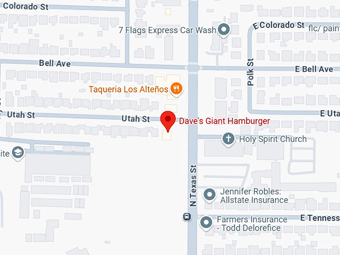 16. dave's giant hamburger map