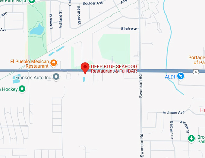 16. deep blue seafood restaurant & full bar map