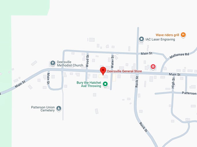 16. deersville general store map