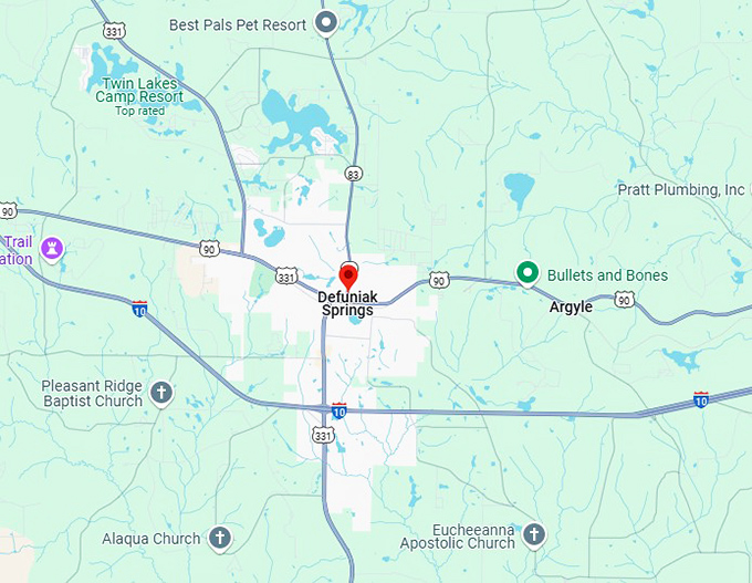 16. defuniak springs map