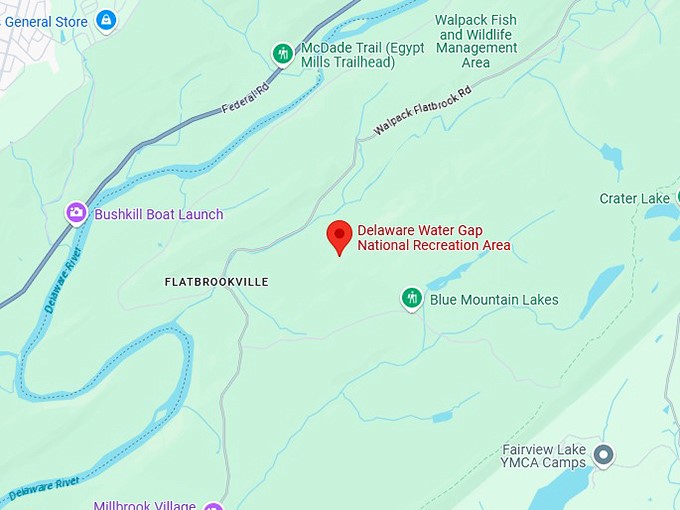 16. delaware water gap national recreation area map