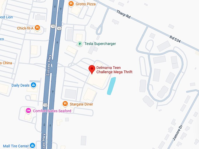 16. delmarva teen challenge mega thrift map