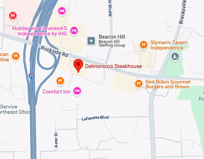 16. delmonico's steakhouse map