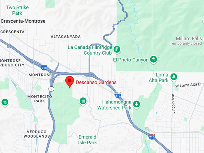 16. descanso gardens map