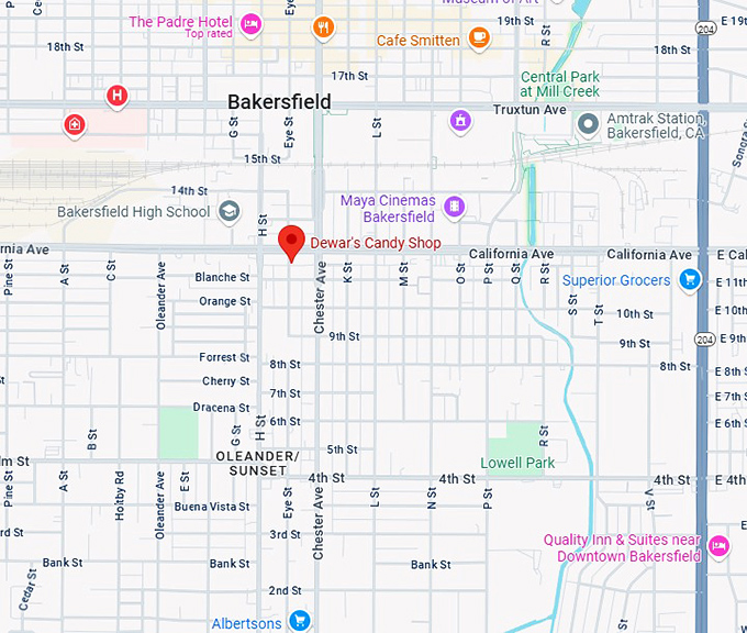 16. dewar's candy shop map