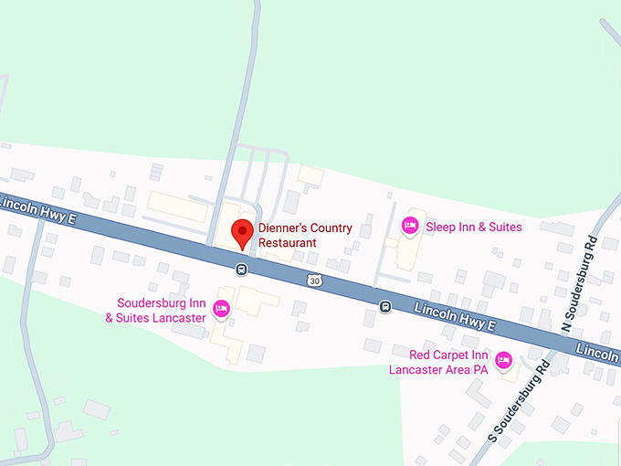 16. dienner&rsquo;s country restaurant map