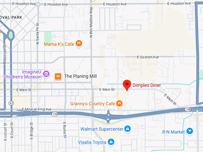 16. dimples diner map