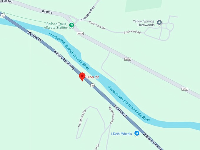 diner 22 map