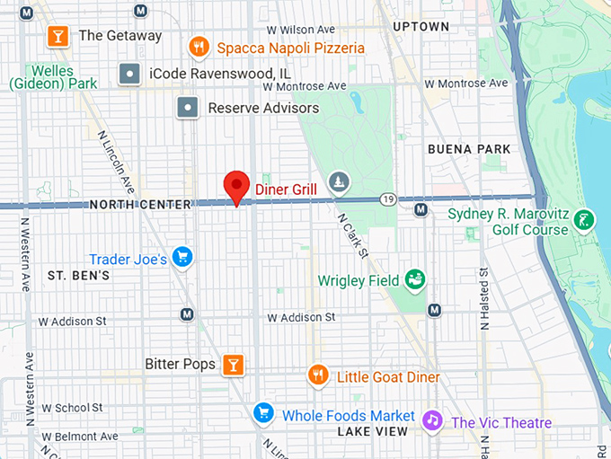 16. diner grill map