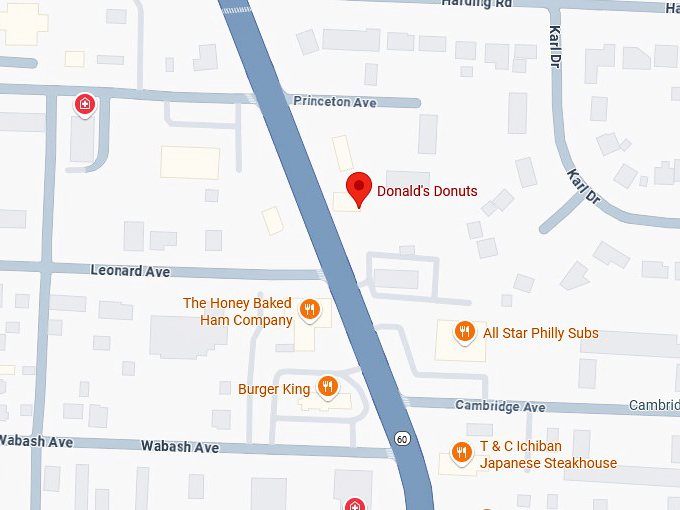 16. donald's donuts map