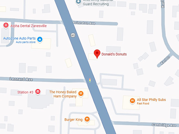 16. donald's donuts map