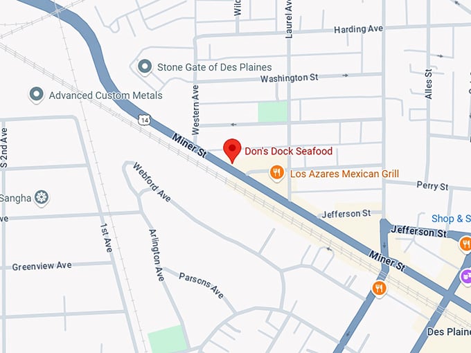 16. don's dock seafood map