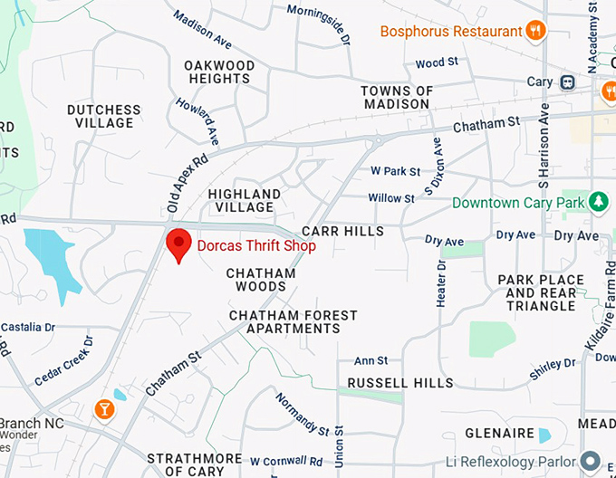 16. dorcas thrift shop map