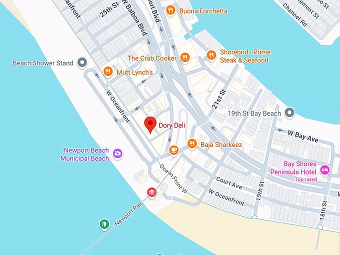 dory deli map