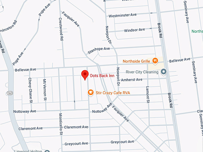 16. dot's back inn map