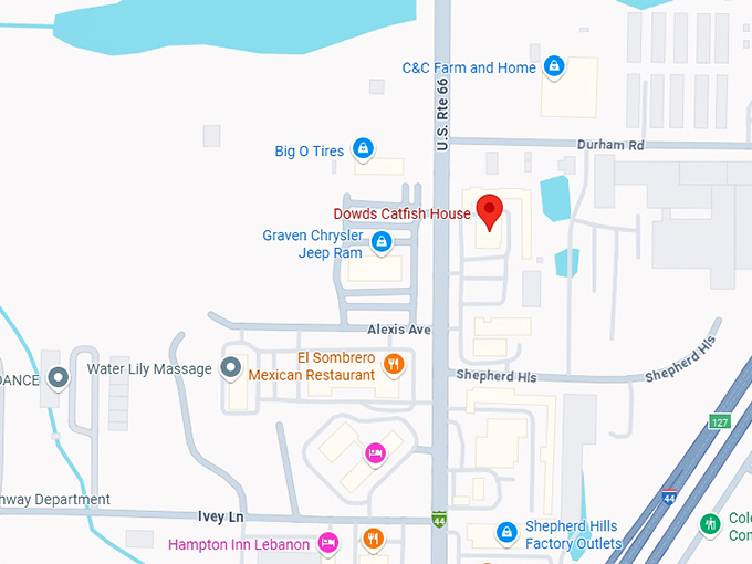 16. dowds catfish house map