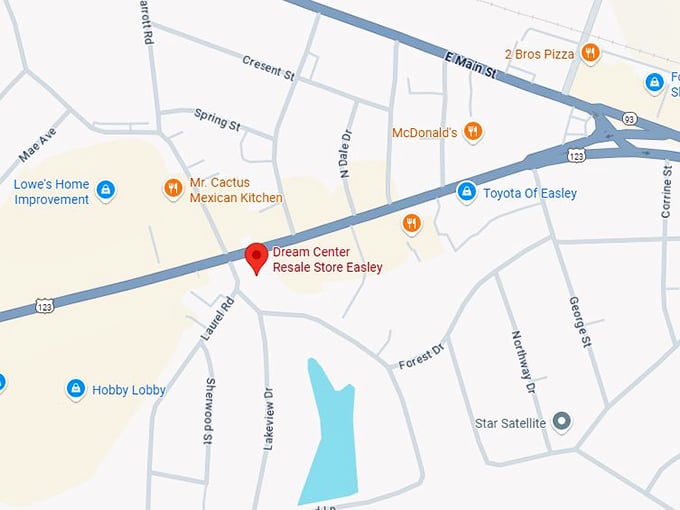 16. dream center resale store easley map