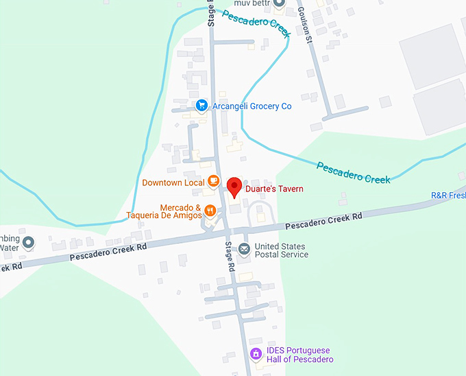 16. duarte's tavern map