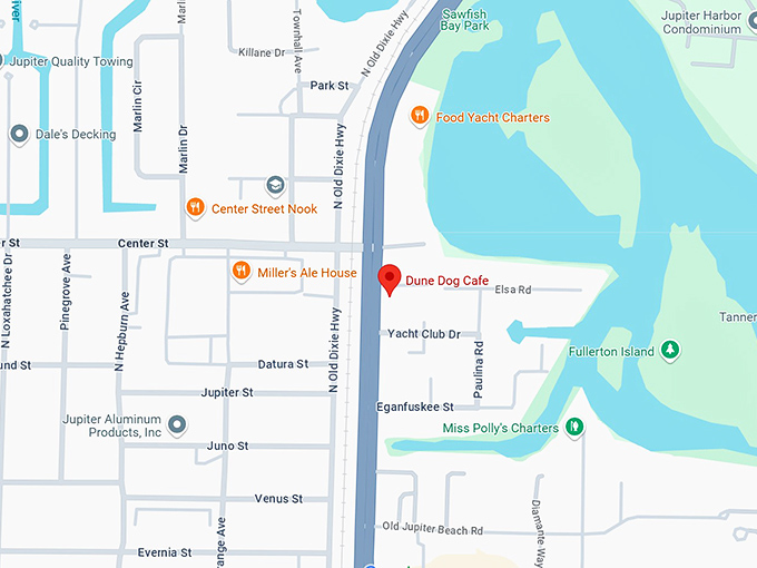 16. dune dog cafe map