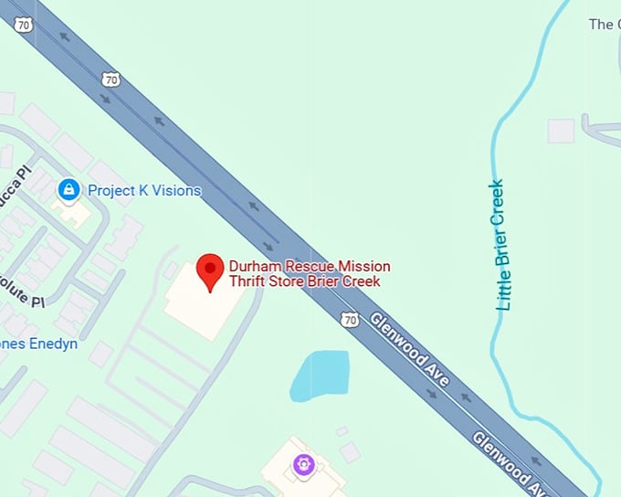 durham rescue mission thrift store brier creek map