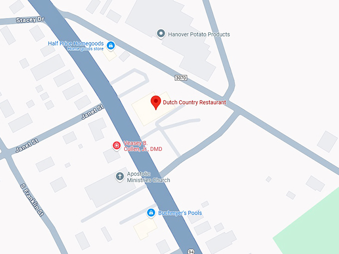 16. dutch country restaurant map