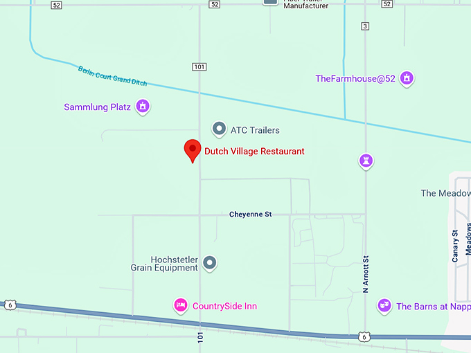 16. dutch village restaurant map