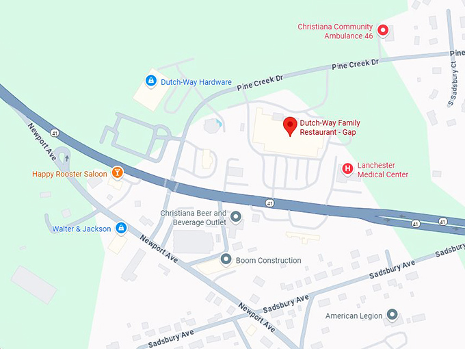 16. dutch way family restaurant gap map