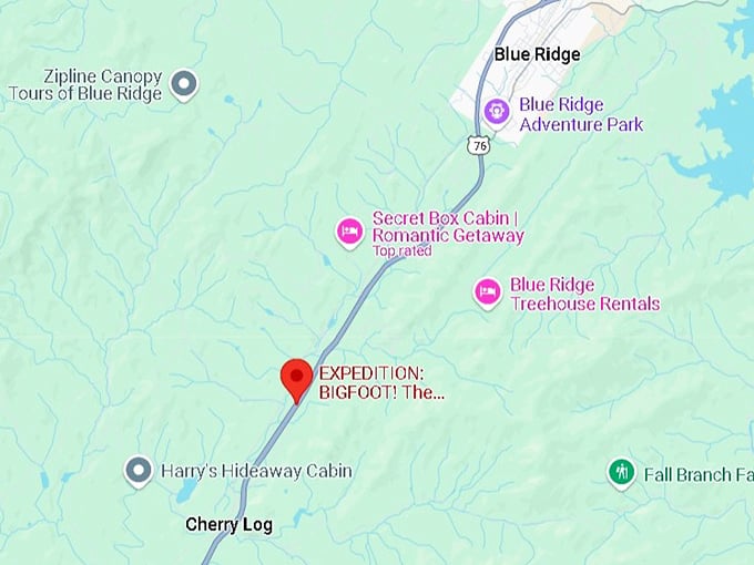 16. expedition bigfoot! the sasquatch museum map