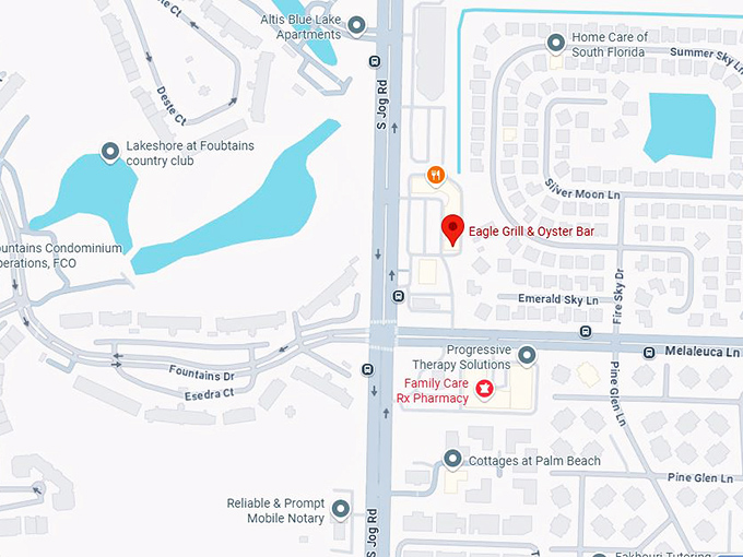 16. eagle grill & oyster bar map