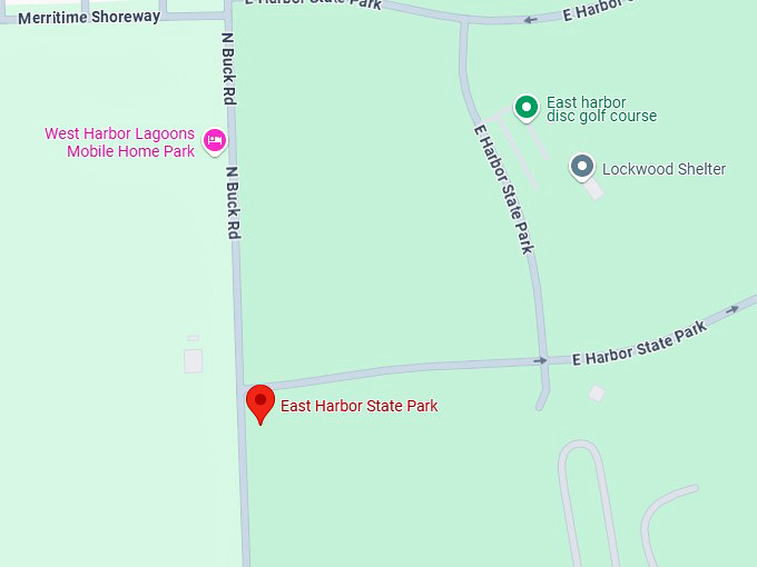 16. east harbor state park map