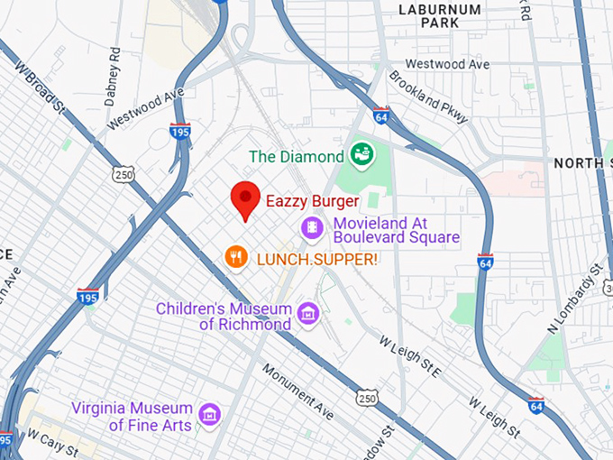 16. eazzy burger map