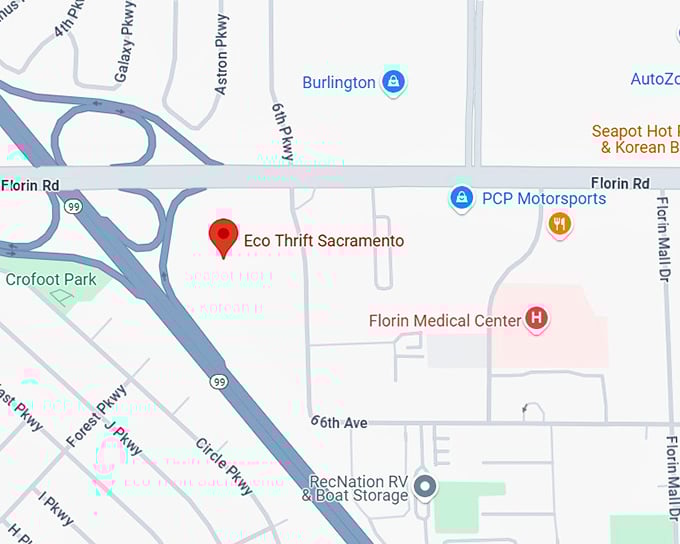16. eco thrift sacramento map