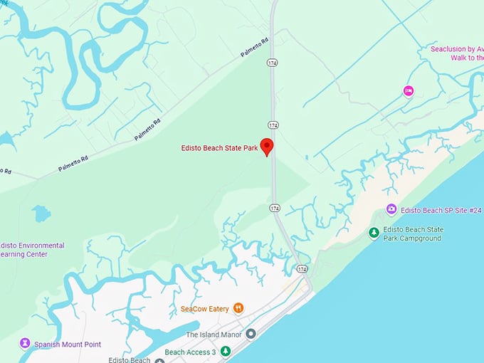 16. edisto beach map