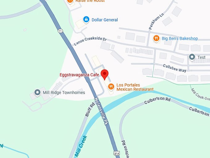 16. eggstravaganza cafe map