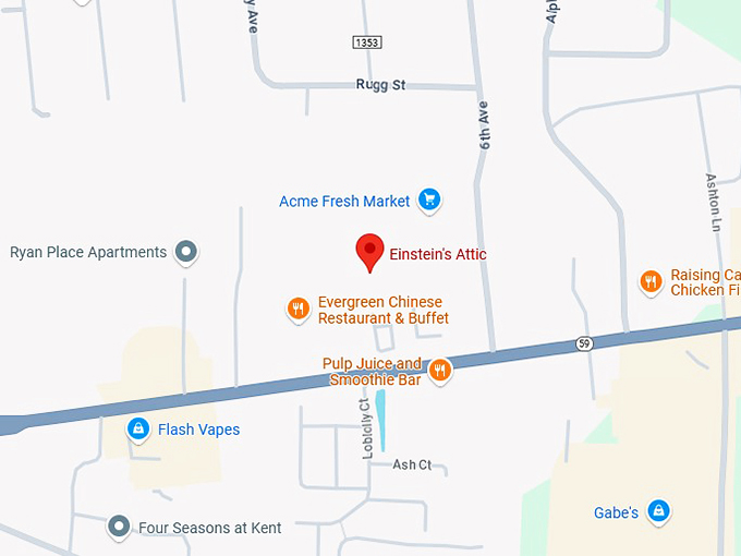 16. einstein's attic map