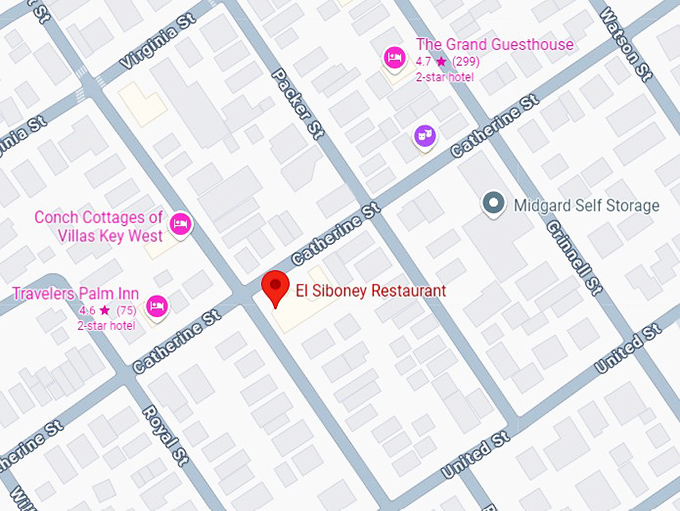 16. el siboney restaurant map